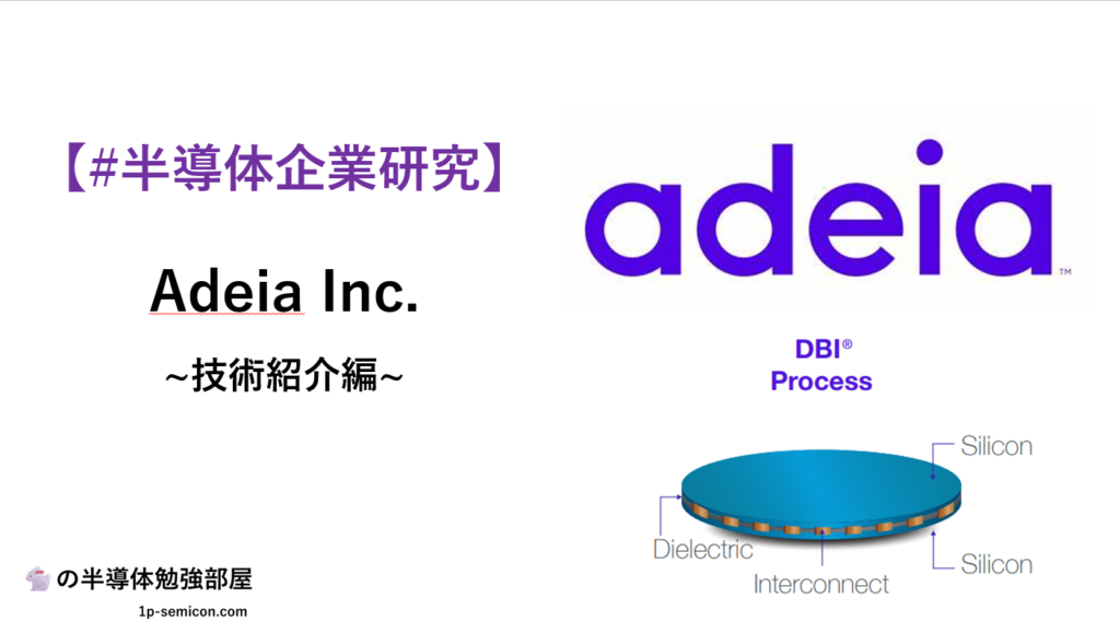 半導体企業研究】Adeia Inc. ~技術紹介編~ #ハイブリッドボンディング $ADEA – 🐇の半導体勉強部屋